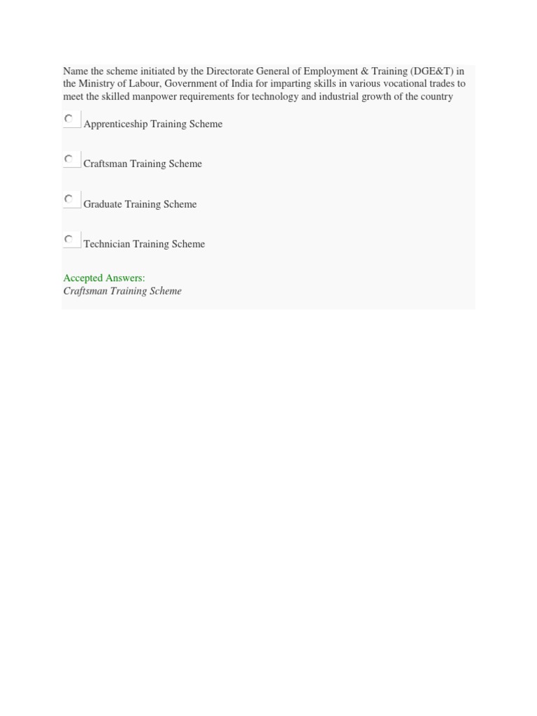 Craftsman Training Scheme Overview | PDF | Business