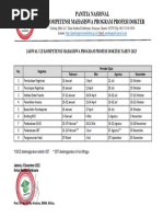 Surat Edaran Jadwal UKMPPD Tahun 2025 | PDF