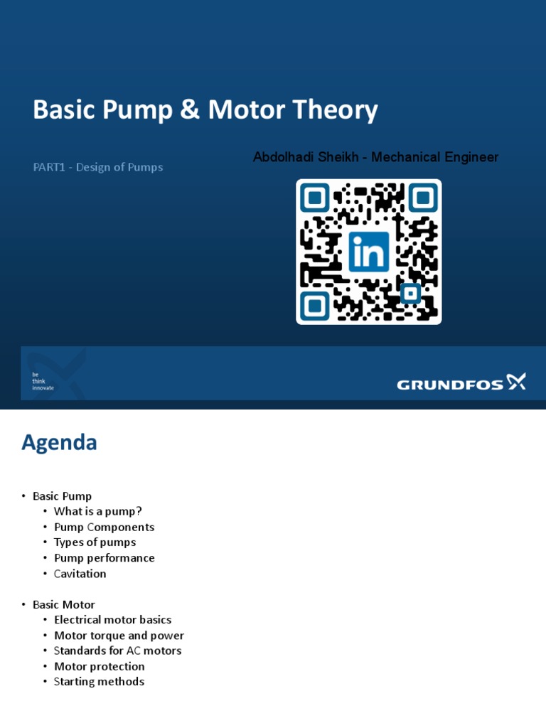 Basic Pump & Motor Theory | PDF | Pump | Electric Motor