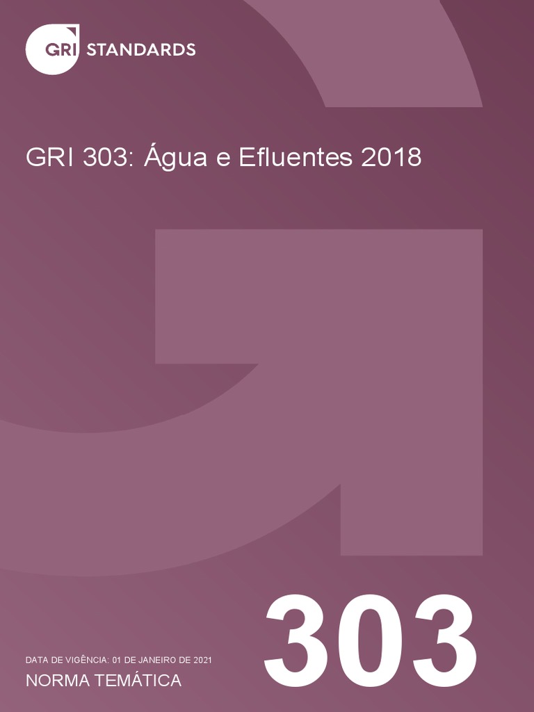 GRI 303 - Agua e Efluentes 2018 - Portuguese | Download grátis PDF ...