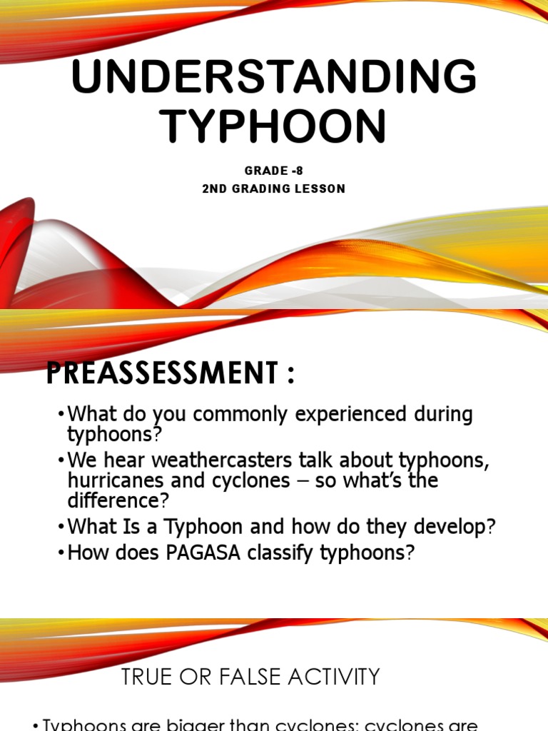 UNDERSTANDING TYPHOON Final PPT PDF | PDF | Tropical Cyclones | Cyclone