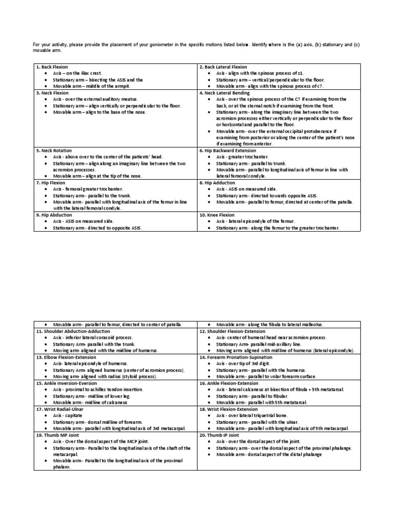 Back Flexion 2. Back Lateral Flexion | PDF | Hip | Anatomical Terms Of ...