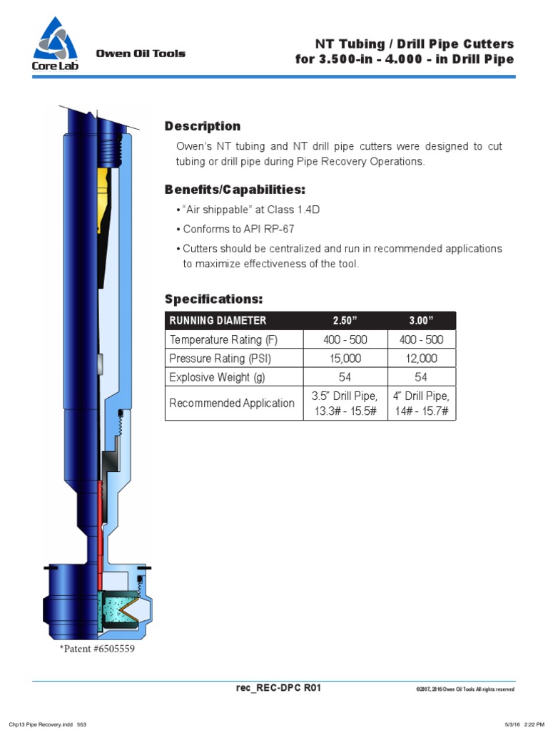 Rec REC-DPC | PDF | Pipe (Fluid Conveyance) | Drill
