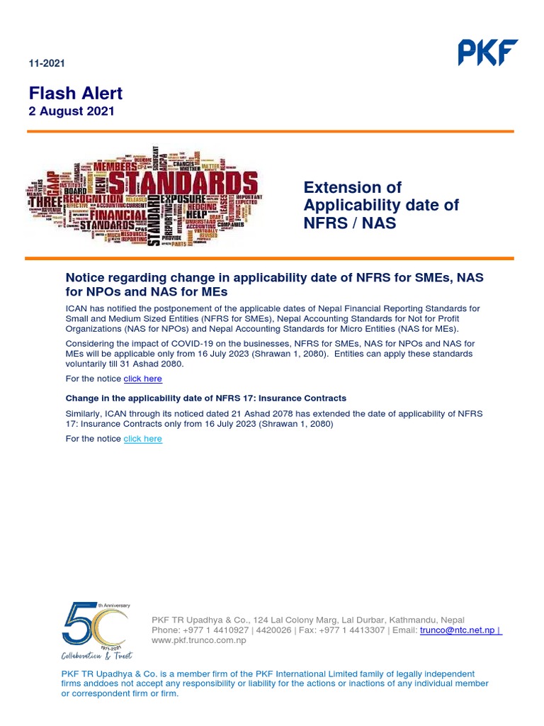 Application of NFRS | PDF