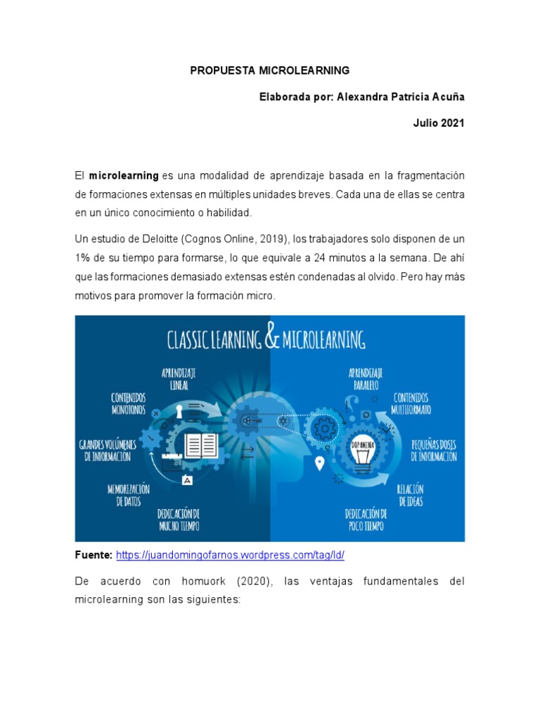 Sobre Microlearning | PDF | Aprendizaje | Diseño instruccional