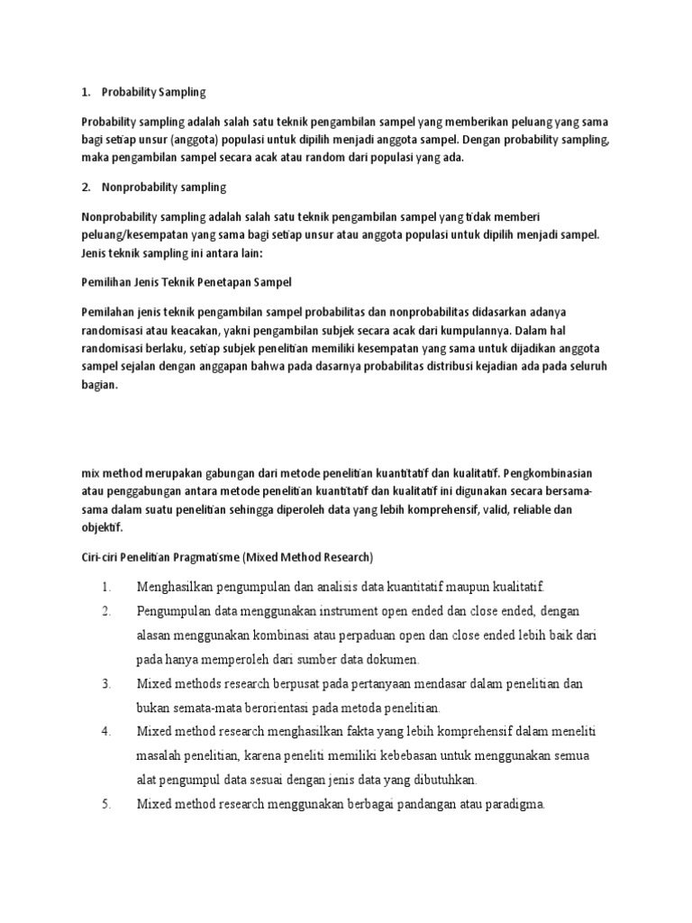 Probability Sampling | PDF