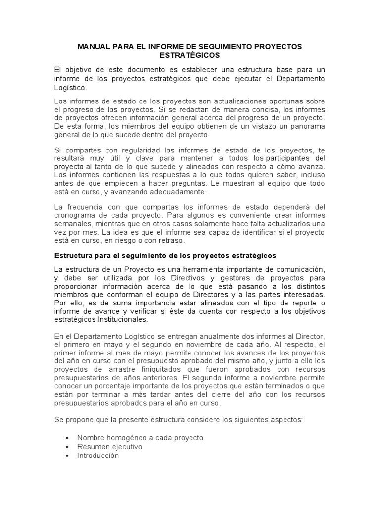 Manual de Informe | PDF