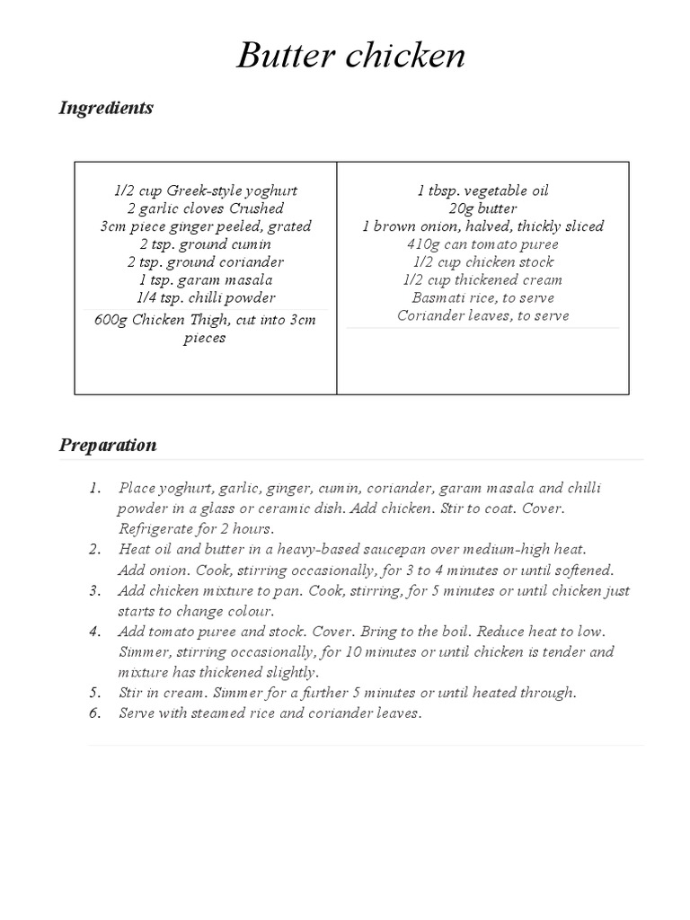 Chicken Recipes | PDF | Curry | Ginger