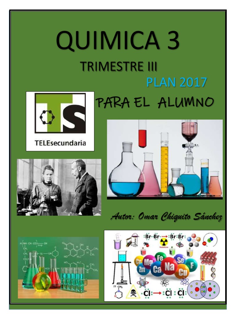 Cuadernillo de Quimica 3 de Secundaria - Trimestre III - Alumno - Omar ...