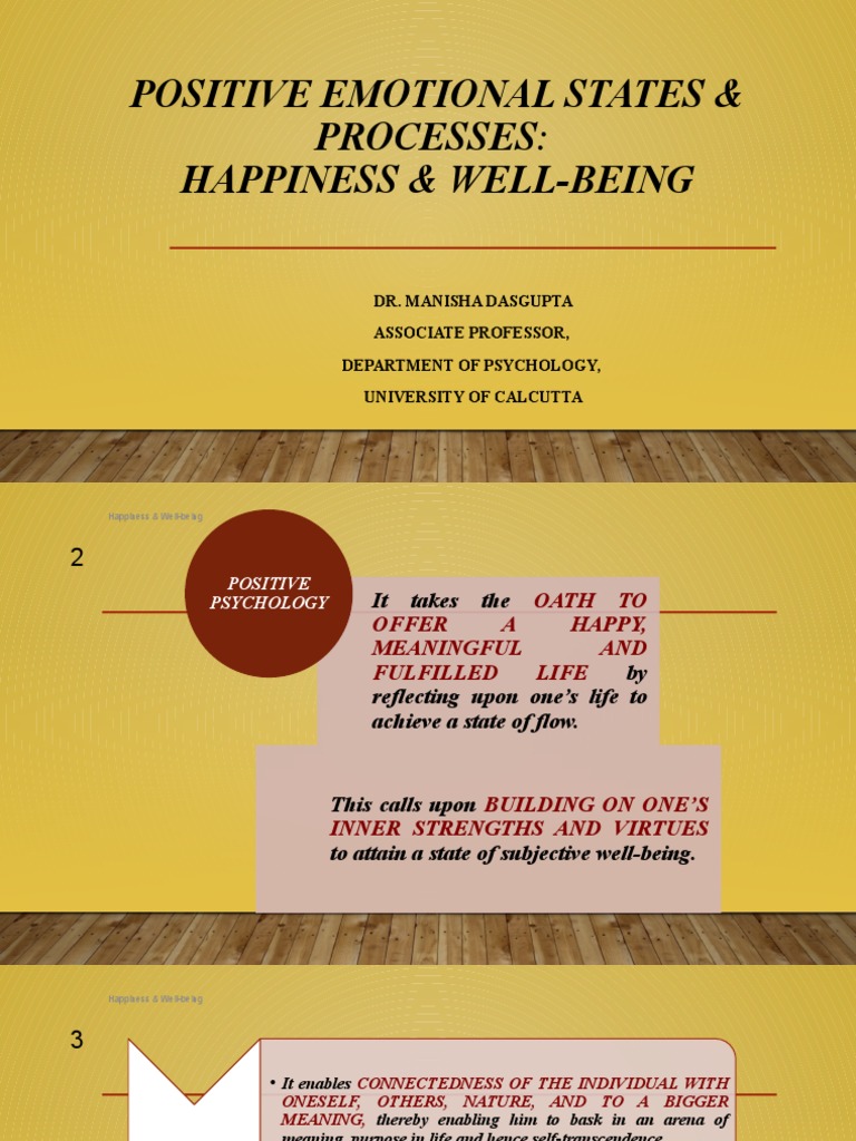 Positive Emotional States Processes 1 1 Pdf Happiness Well