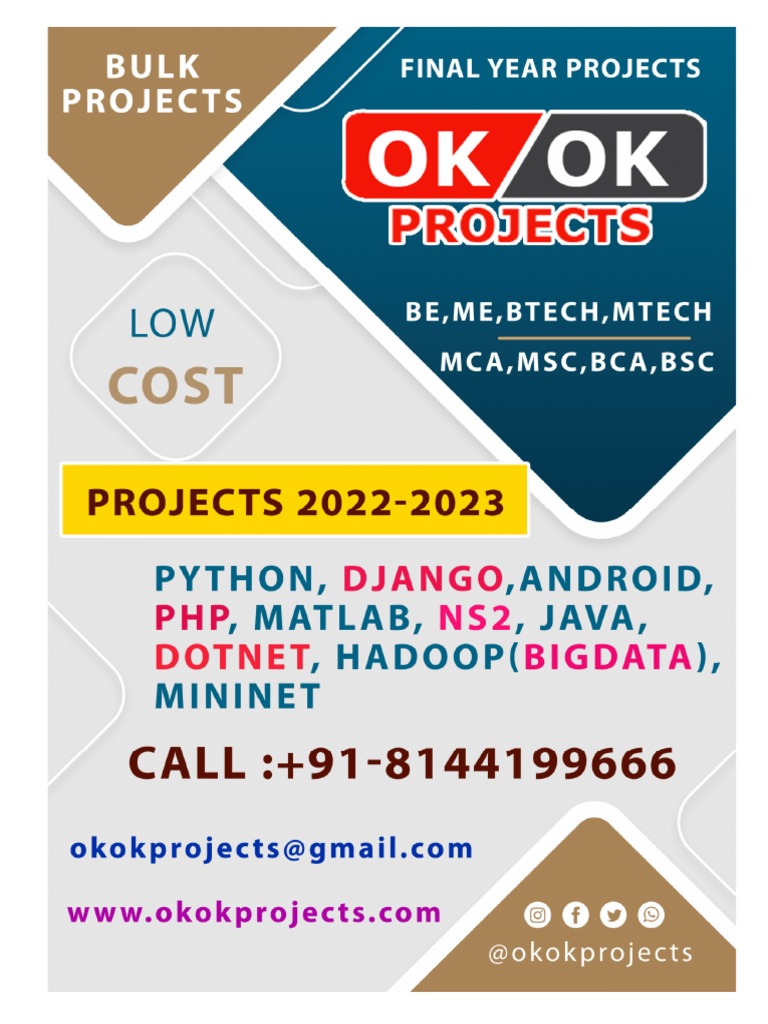Okok Projects 2023 | PDF | Deep Learning | Cloud Computing