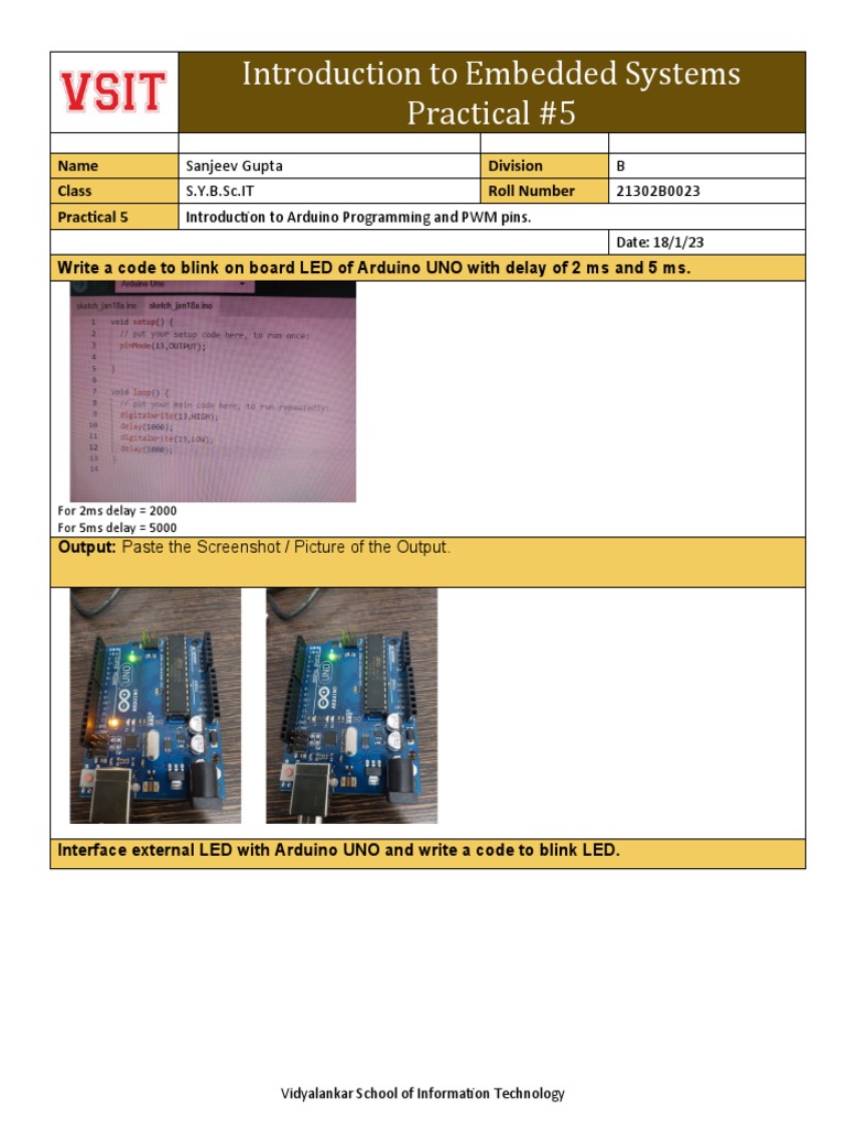 IES Practical - 5 | PDF