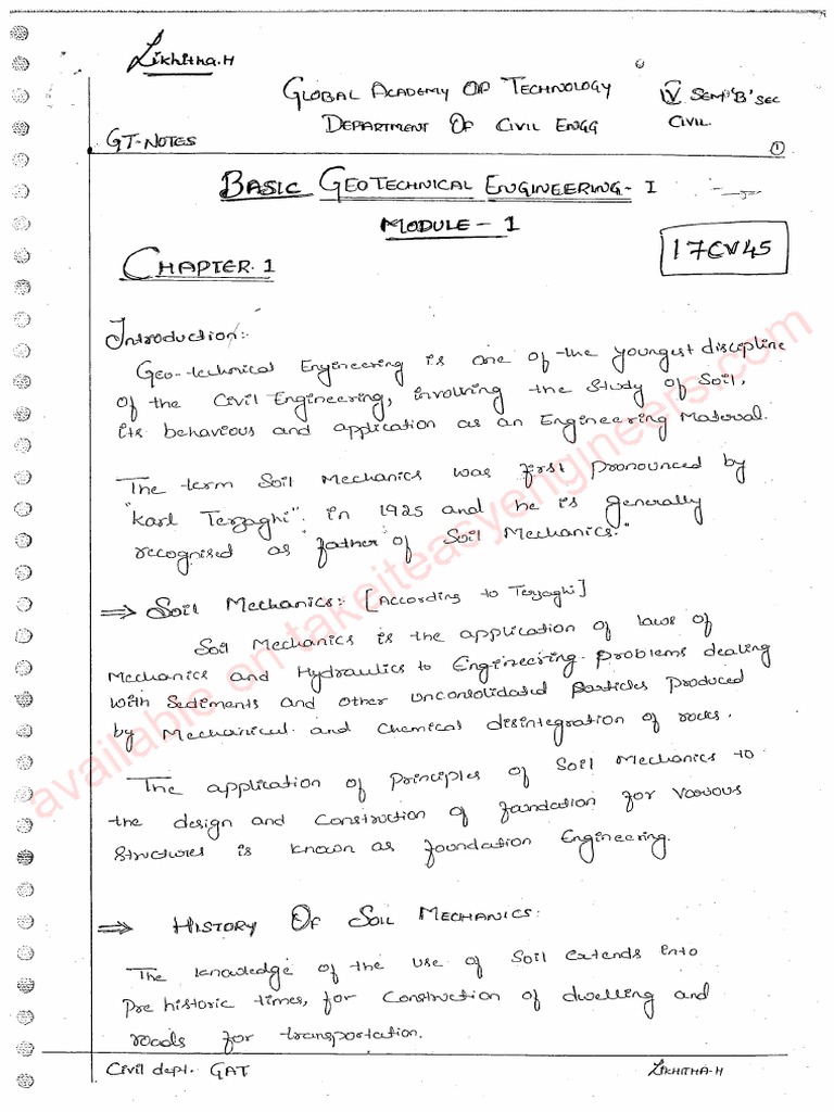 GT Mod 1 - (18CV54) | PDF