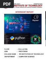 Summer Training Report | PDF | Python (Programming Language) | Graphical User Interfaces