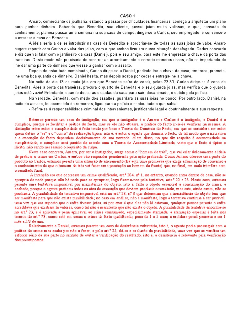 Casos Formas Do Crime | PDF | Crimes | Crime e Violência