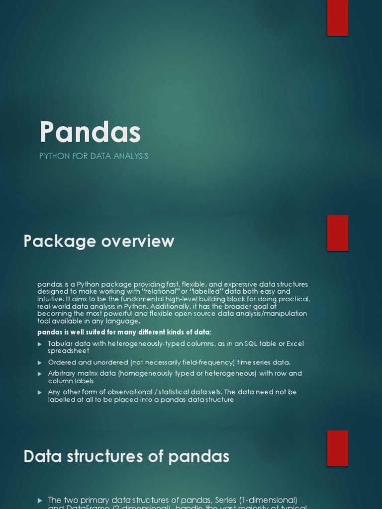 Pandas Basics | PDF | Comma Separated Values | Software Pandas Basics | PDF | Comma Separated Values | Software