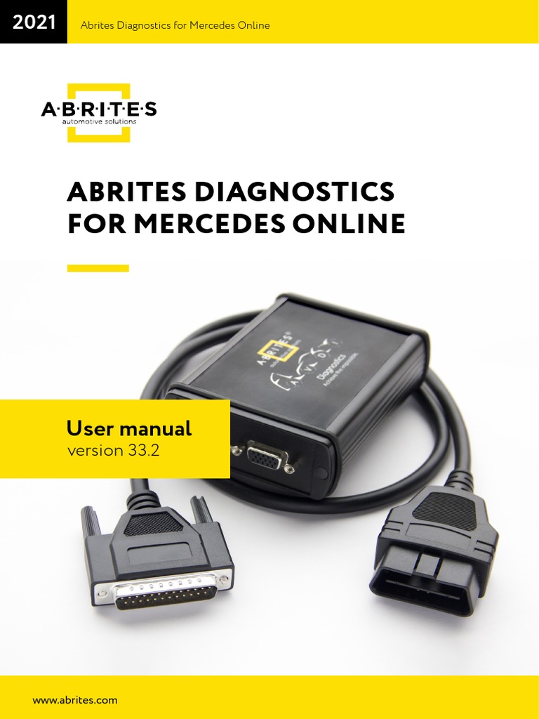Abrites Diagnostics For Mercedes Online User Manual | PDF | Icon ...