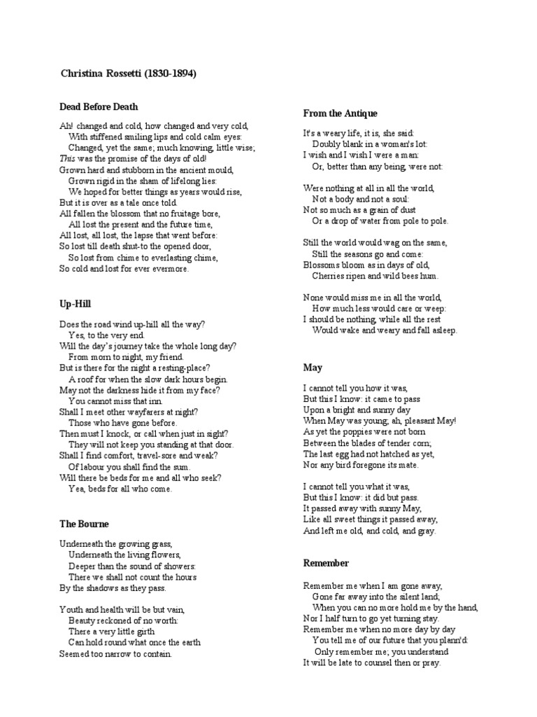 Christina Rossetti | PDF