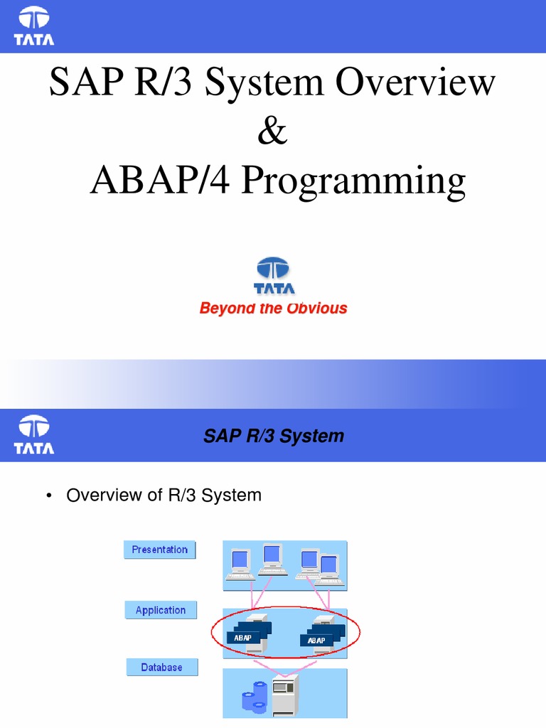 SAP R/3 System & ABAP/4 Programming Guide | PDF | Areas Of Computer ...
