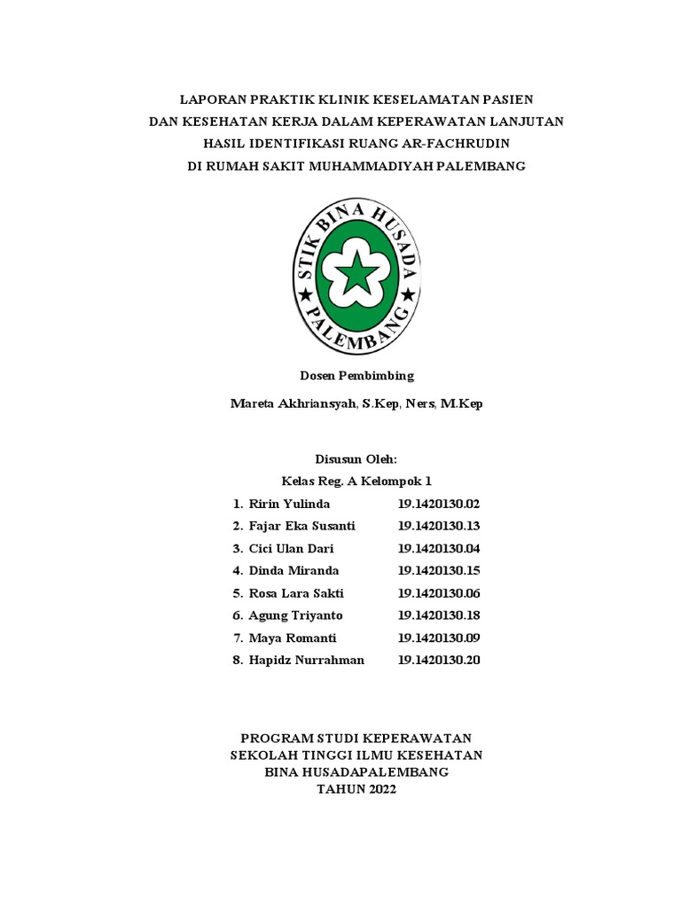 Laporan Praktik Klinik (Kelompok 1 Ra1) | PDF