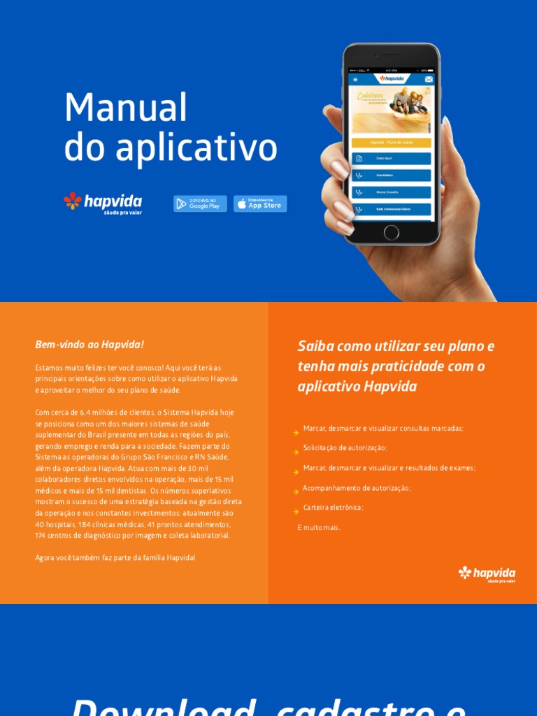Manual App Hapvida | PDF | Aplicativo para celular | Senha