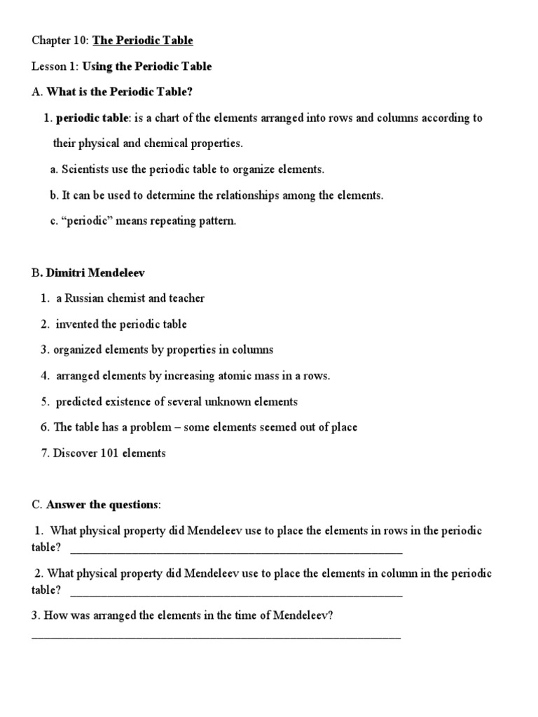 Understanding the Periodic Table | PDF | Metals | Periodic Table
