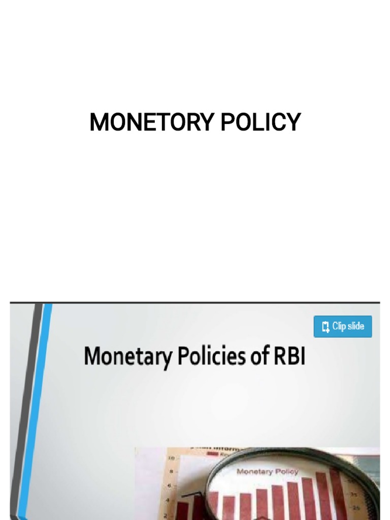 Lec.2. Monetory Approach | PDF | Reserve Bank Of India | Monetary Policy