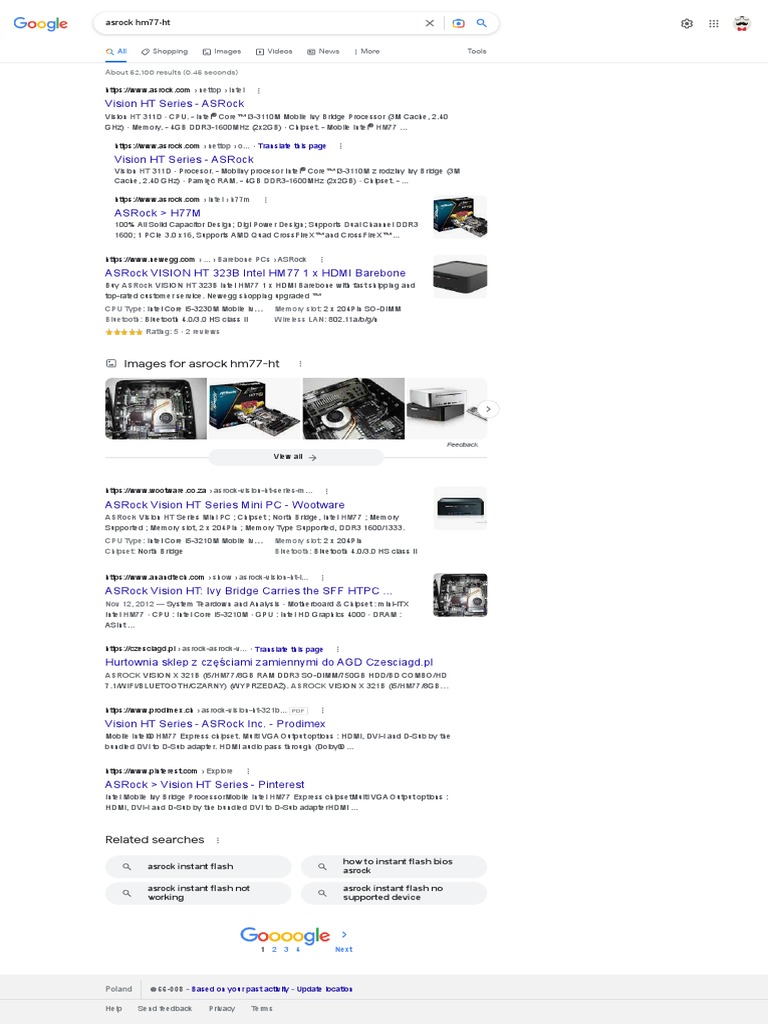 Asrock hm77-ht - Google Search | PDF | Intel | Computer Hardware