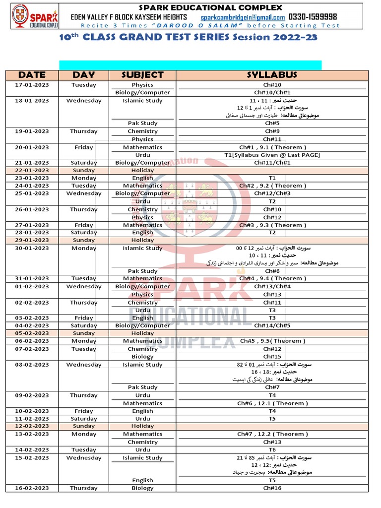 10th Grand Test Series (2022-23) | Download Free PDF | English Grammar ...