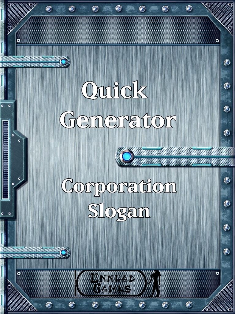 Quick Generator - Corporation Slogan | PDF | Home & Garden