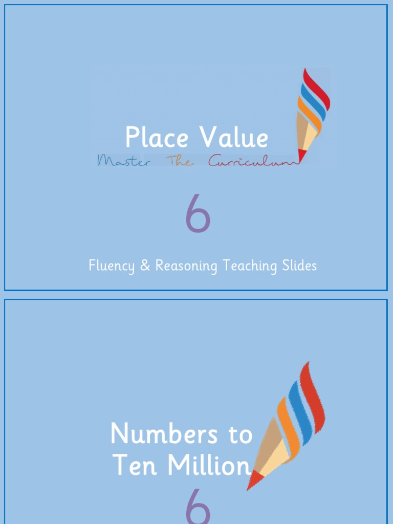 Year 6 Place Value Activities | PDF | Mathematics | Mathematical Notation