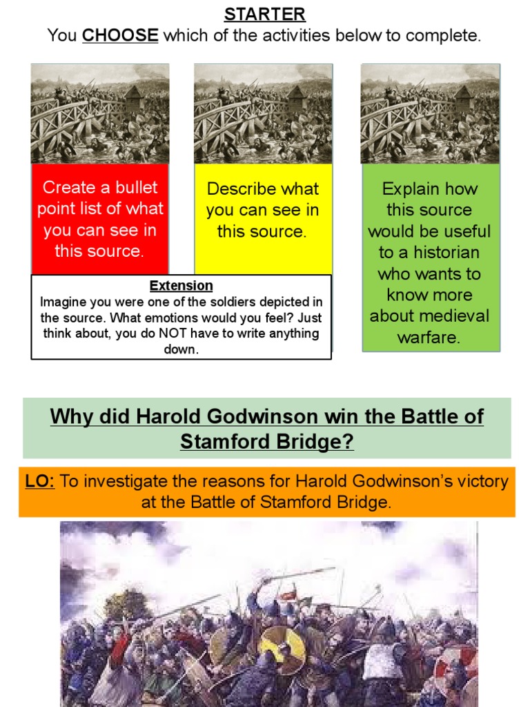 Why Did Harold Win at Stamford Bridge (Oct 2015) | PDF | Medieval ...
