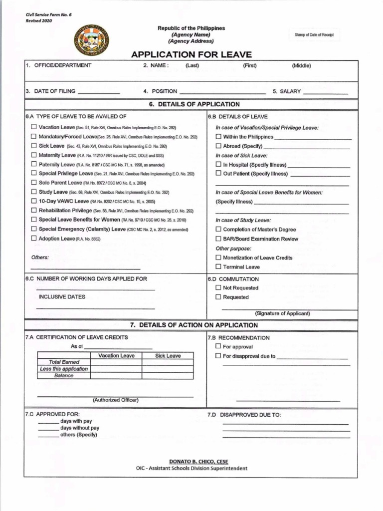 Form 6 - BLANK | PDF
