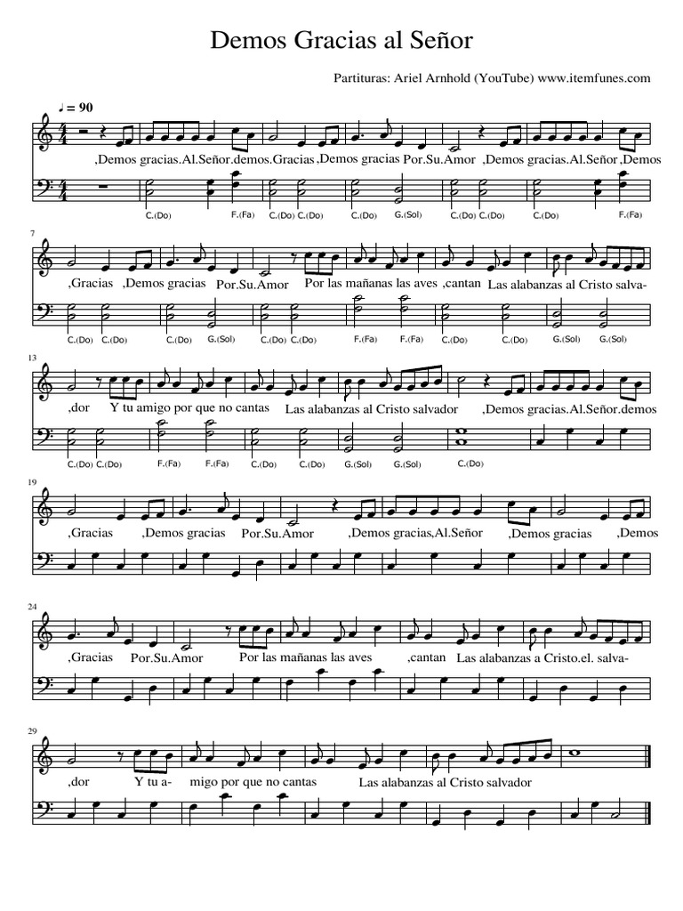 Demos Gracias Al Senor | PDF