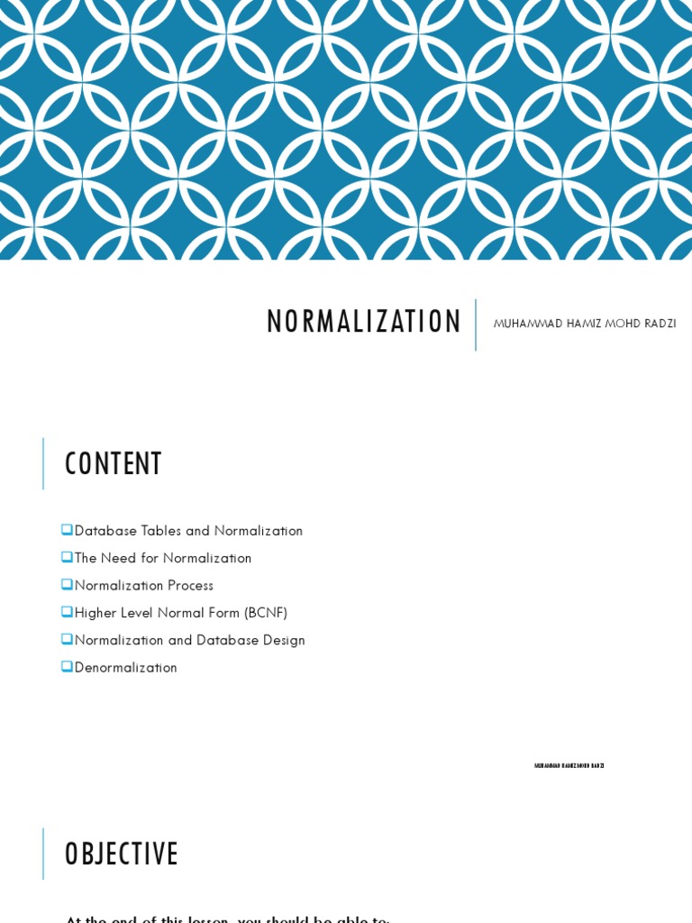 Chapter 4 - Normalization | PDF | Database Design | Databases