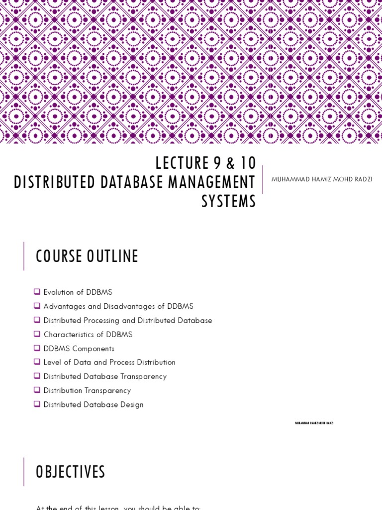 Chapter 6 Distributed Database Management Systems Pdf Databases Database Transaction