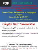 Evolution of Geographical Thought | PDF | Geography | Cartography