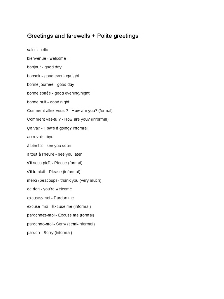 French A1 Module 1 Pdf