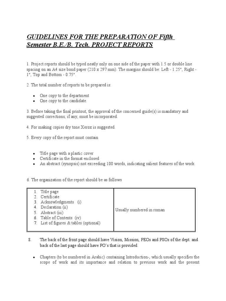 5th Sem Project Guidelines 2022-23 | PDF | Engineering