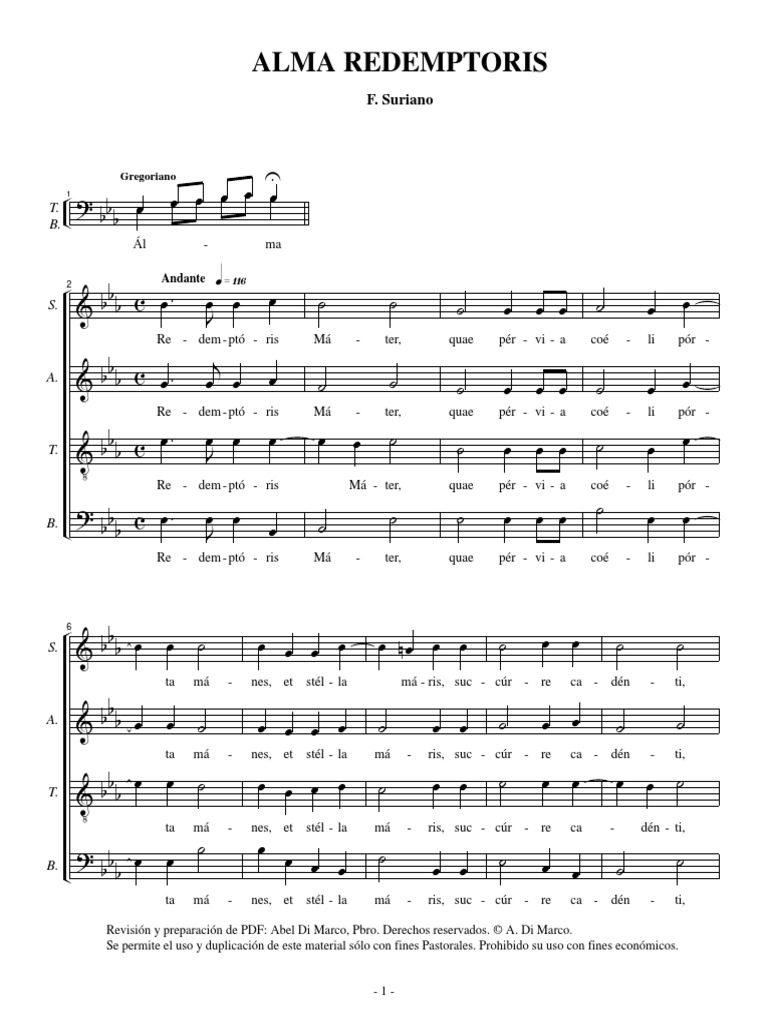 Alma Redemptoris | PDF