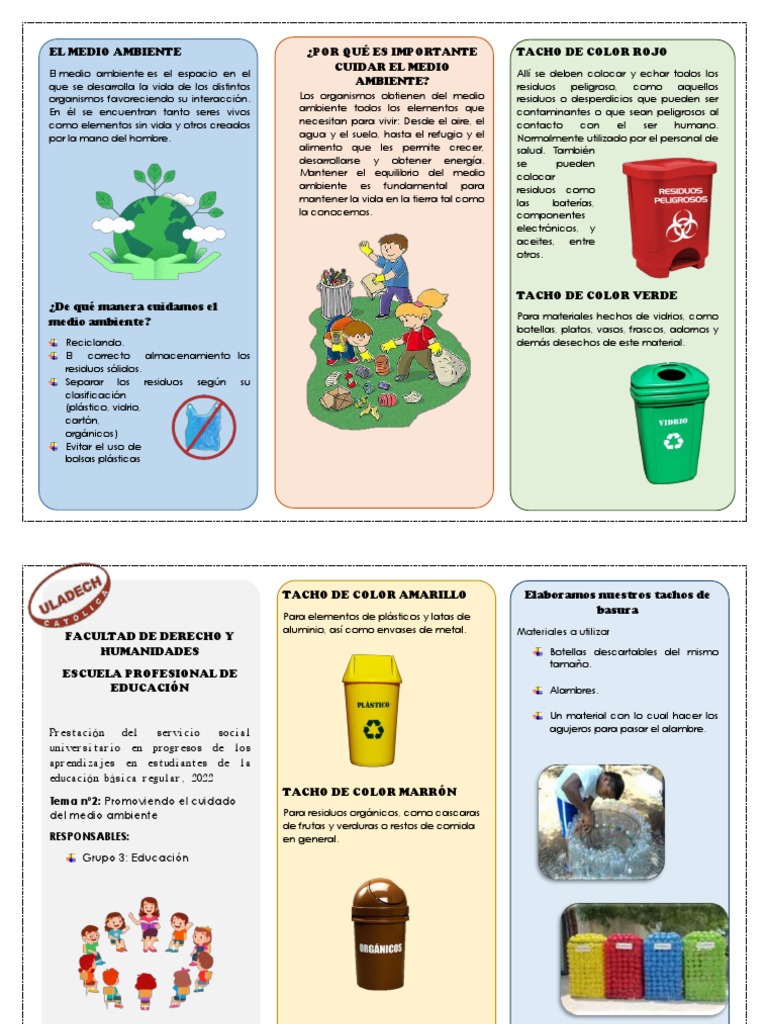 Tríptico | PDF | Residuos | Materiales