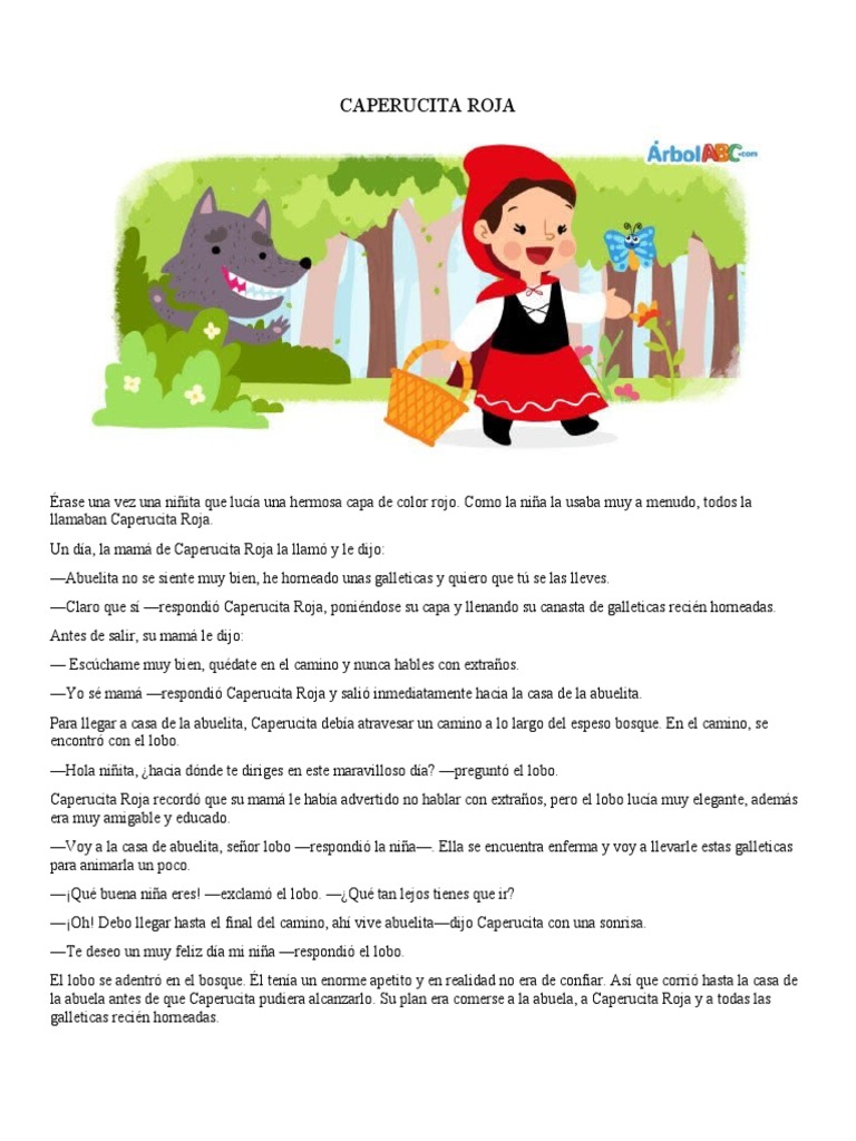 Caperucita Roja | PDF | Caperucita Roja