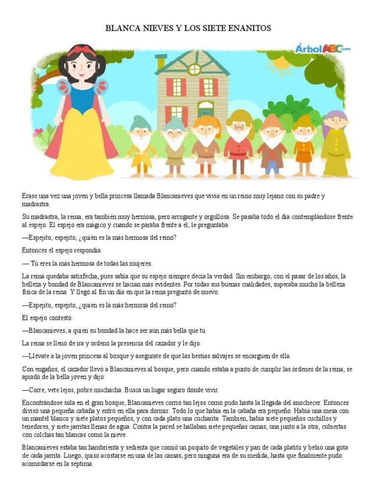 Blanca Nieves y Los Siete Enanitos | PDF | Blanco como la nieve