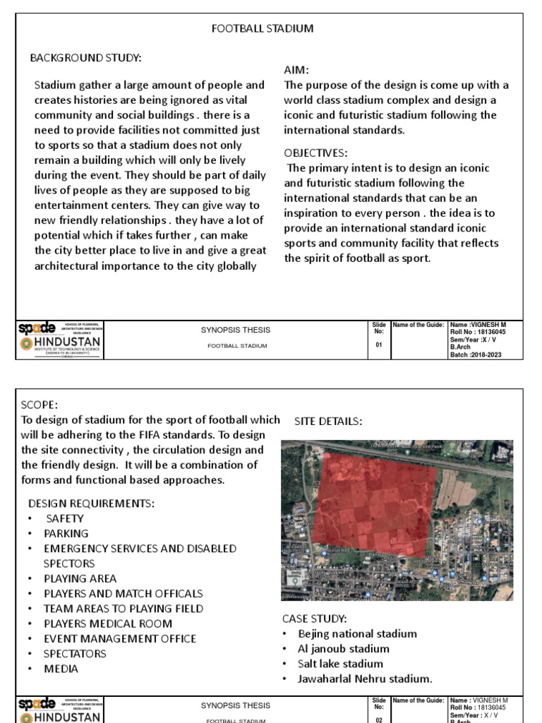 Iconic Football Stadium Design Thesis | PDF | Stadium