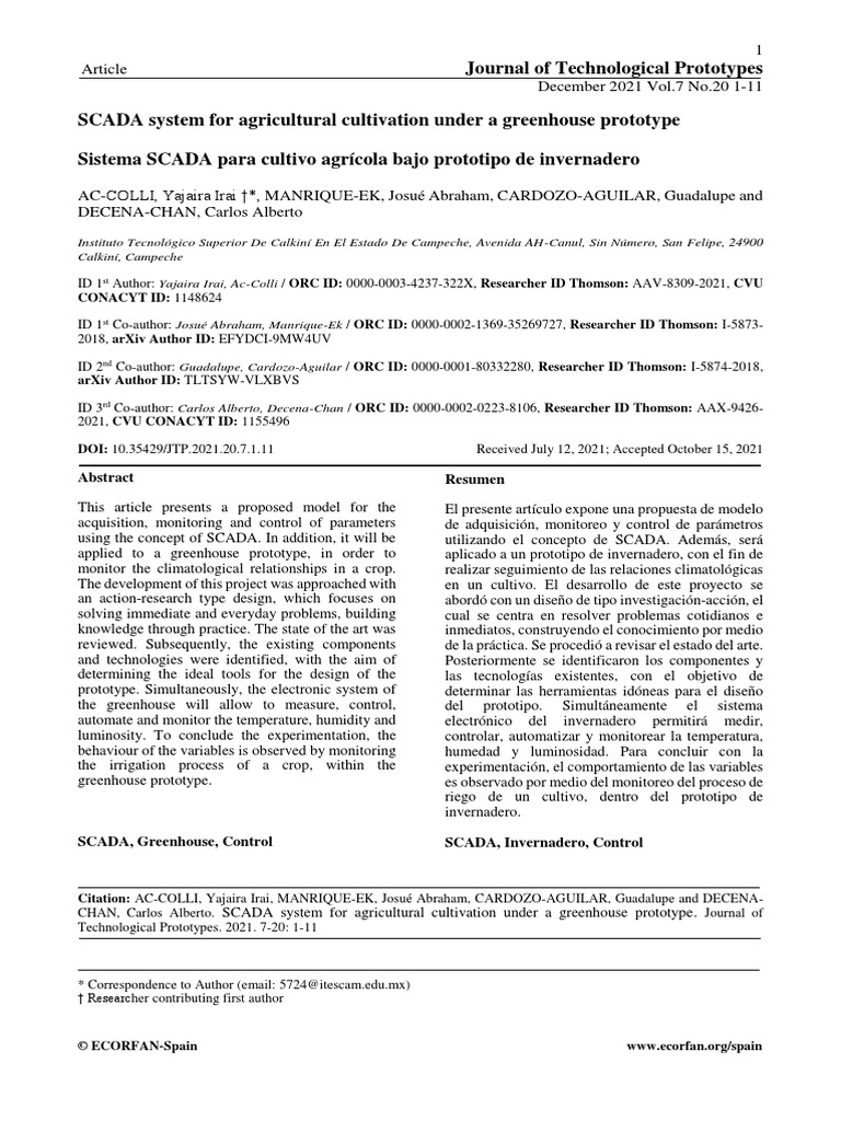 Journal of Technological Prototypes V7 N20 1 | PDF | Informática ...