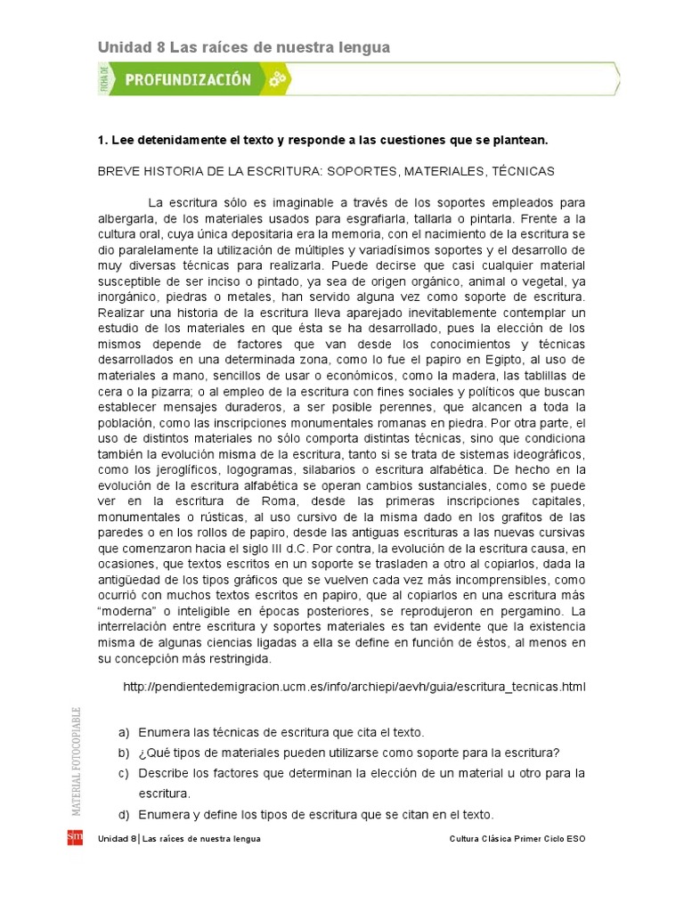 La Escritura y Sus Soportes | PDF | Escritura | Papiro
