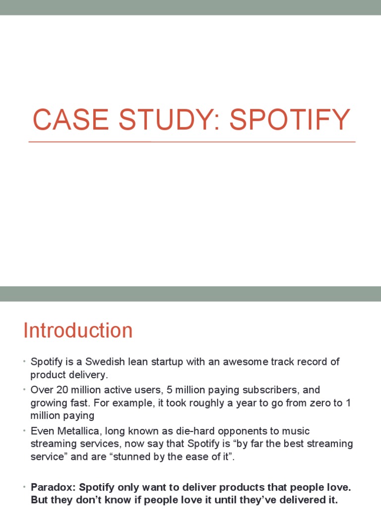 Case Study - Spotify Deployment Flow | PDF | Software Release Life ...