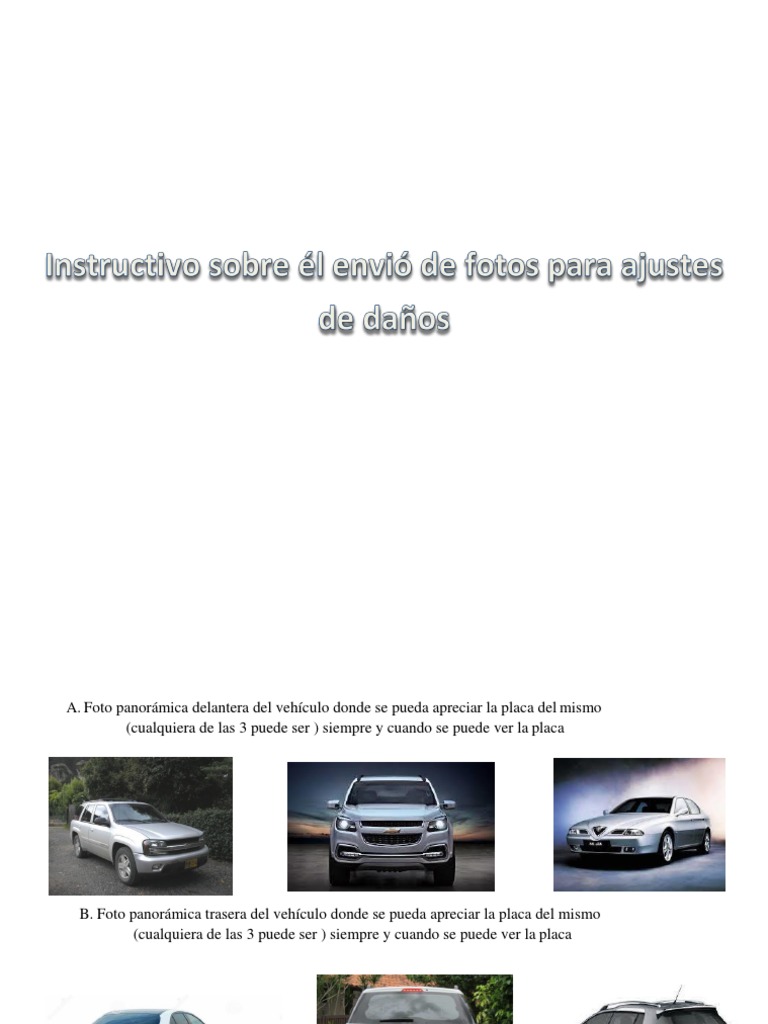 Instructivo de Fotos para Siniestros | PDF