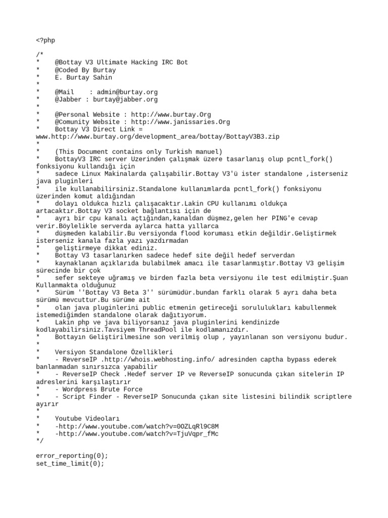 Bottay V3 Ultimate Hacking Irc Bot Pdf 
