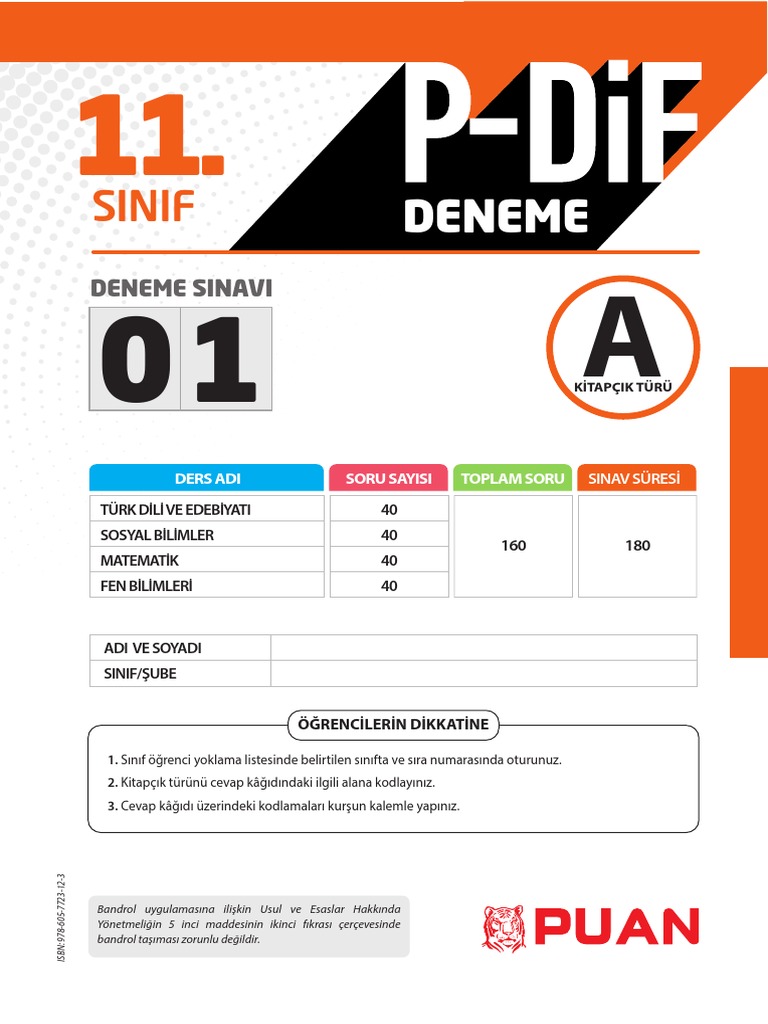 11.sınıf Deneme | PDF